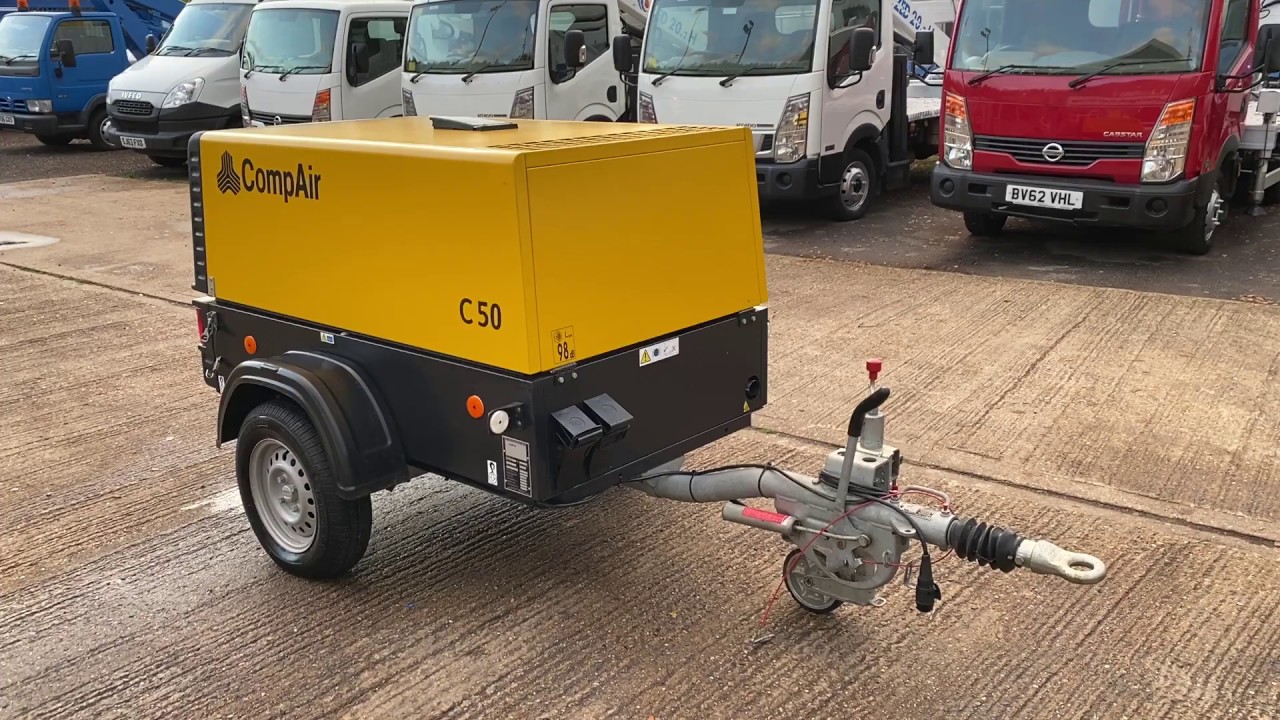 2018 Compair C50 Road Compressor - Sales Demo - YouTube