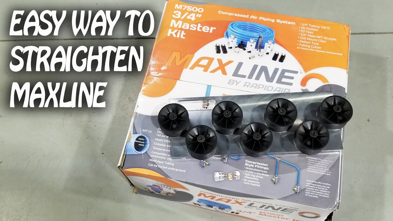 Easy Way To Straighten MAXLINE Air Lines - Quickie From The Shop - YouTube