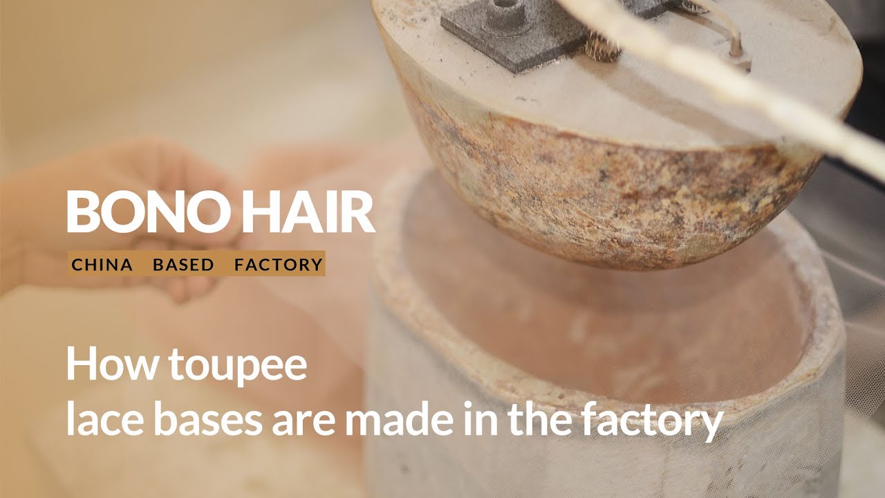 How toupee lace bases are made in the factory | Bono Hair | Hair System ...