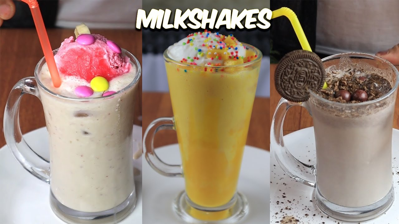 Top 4 Refreshing Milkshakes (Manisha Cooking Diary) #recipe #cooking # ...