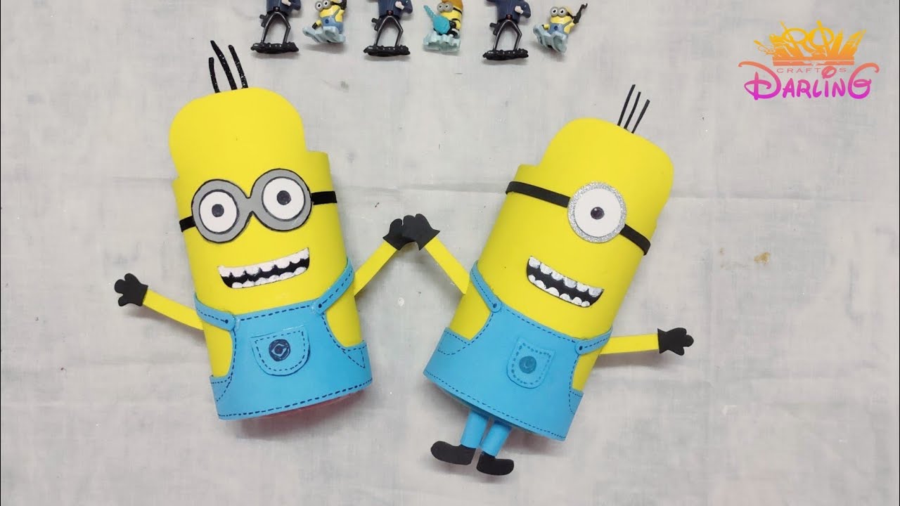 Minion Craft Ideas | Minion bottle craft | Wall Hanging Organizer ...