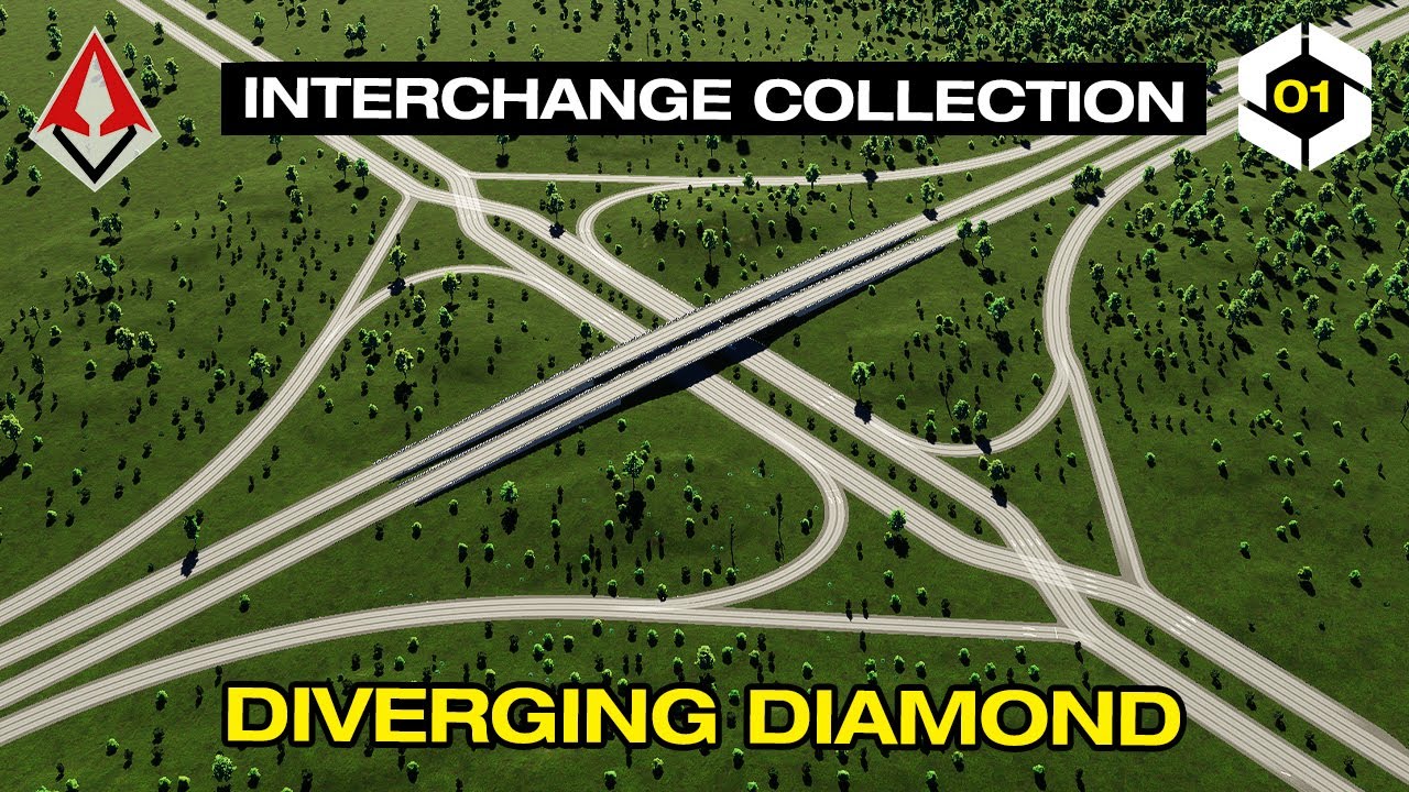 Diverging Diamond - Weekly Interchange Collection 01 - YouTube