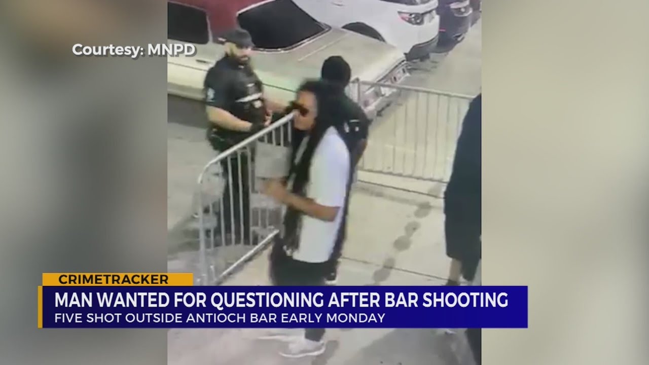 Man wanted for questioning after Antioch bar shooting - YouTube