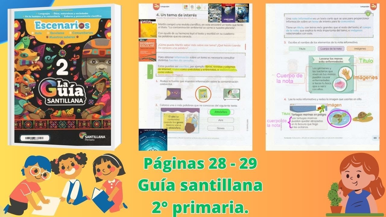 Guía Santillana 2° páginas 28 - 29 - YouTube