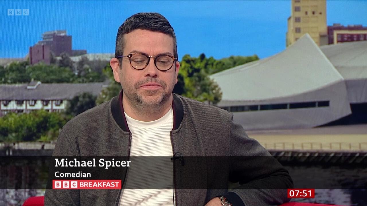 Michael Spicer (No Room Podcast, Comedian) On BBC Breakfast [25.04.2024 ...