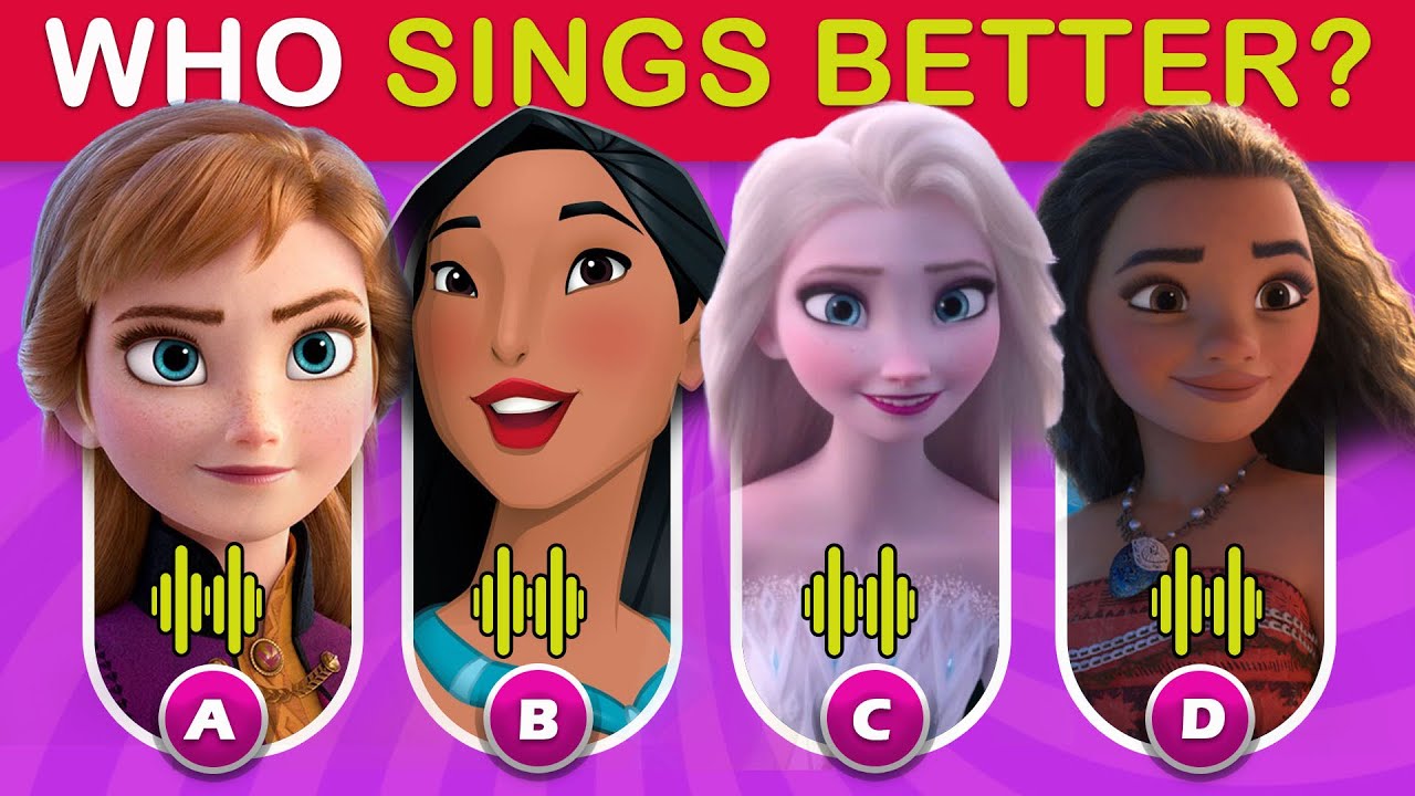 Who Sings It Best? 🎤 Disney Song Challenge 🎶 | Snow White, Moana, Elsa ...