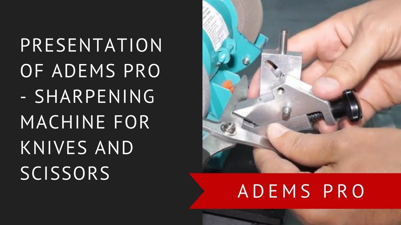 ADEMS PRO - Scissor Sharpening Machines - YouTube