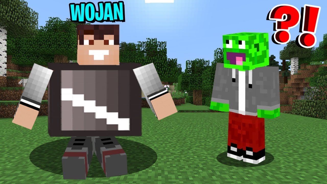 WOJAN JEST ZBYT GRUBY w Minecraft! - YouTube