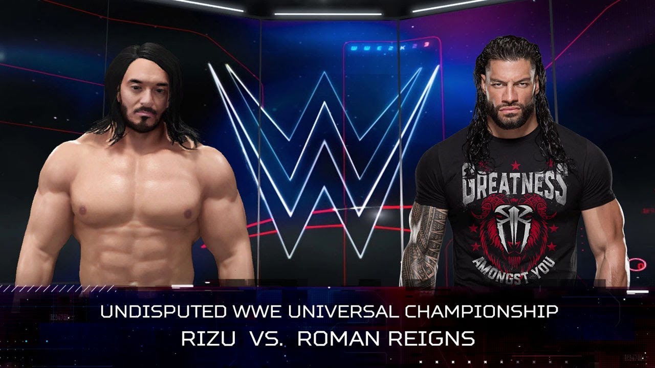 Undisputed WWE Universal Championship Match Roman Reigns Vs. Its Rizu ...
