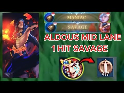 ALDOUS MID LANE EARLY 1HIT TRICK WITH FULL ROTATION GAMEPLAY (1HIT ...