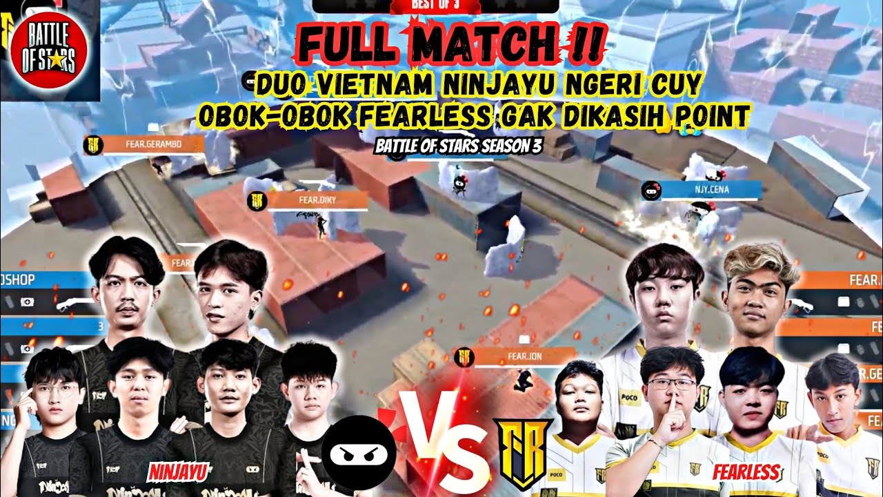 NINJAYU VS FEARLESS !! Reguler Season Day 7 | Battle of stars Season 3 ...