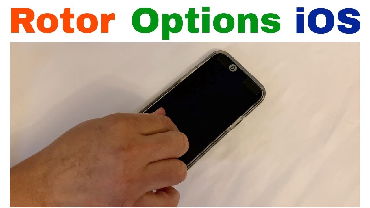 Right, Left, Up, Down Swipe Gestures & VoiceOver Rotor In iOS On iPhone | Apple For Beginners ...