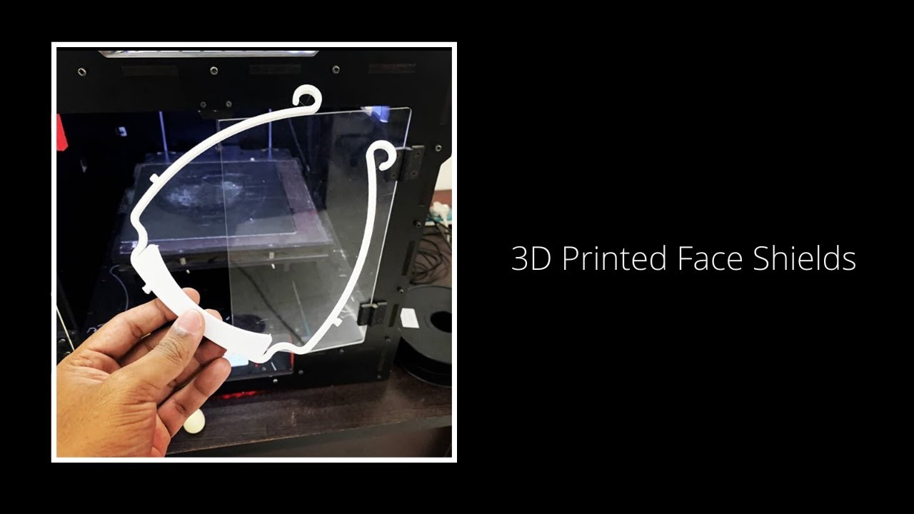 3D Printed Face Shields | COVID-19 | 3Ding | 2020 - YouTube