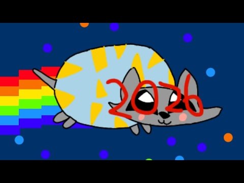 Happy New Year Nyan Cat reanimated (2026 New Years special) - YouTube
