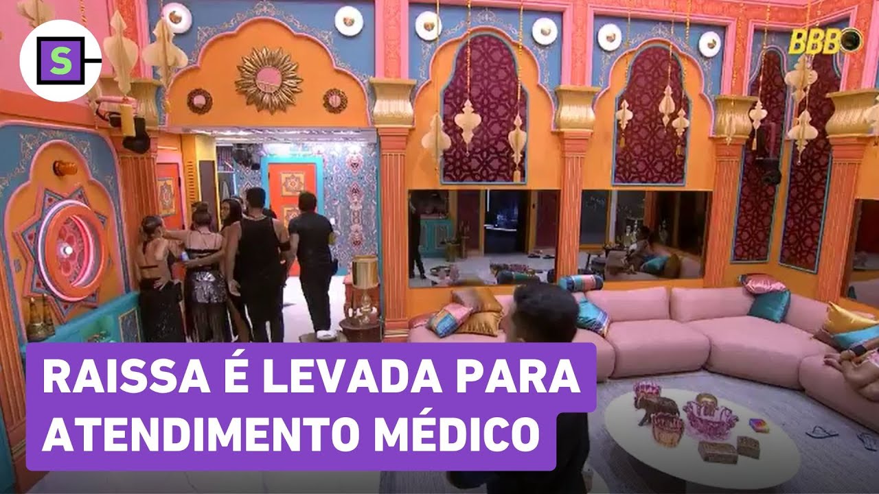 BBB 25: Raissa tem REAÇÃO ALÉRGICA durante a festa e é levada para ...