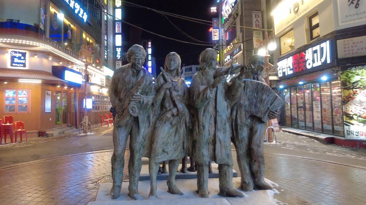 [4K] Nowon Culture Street Walk at Night - Seoul, Winter 2023 | 노원역 문화의 ...