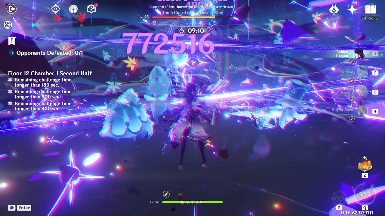 C6R5 Raiden hypercarry | Abyss 12, bottom half continuous | 4.2 - YouTube