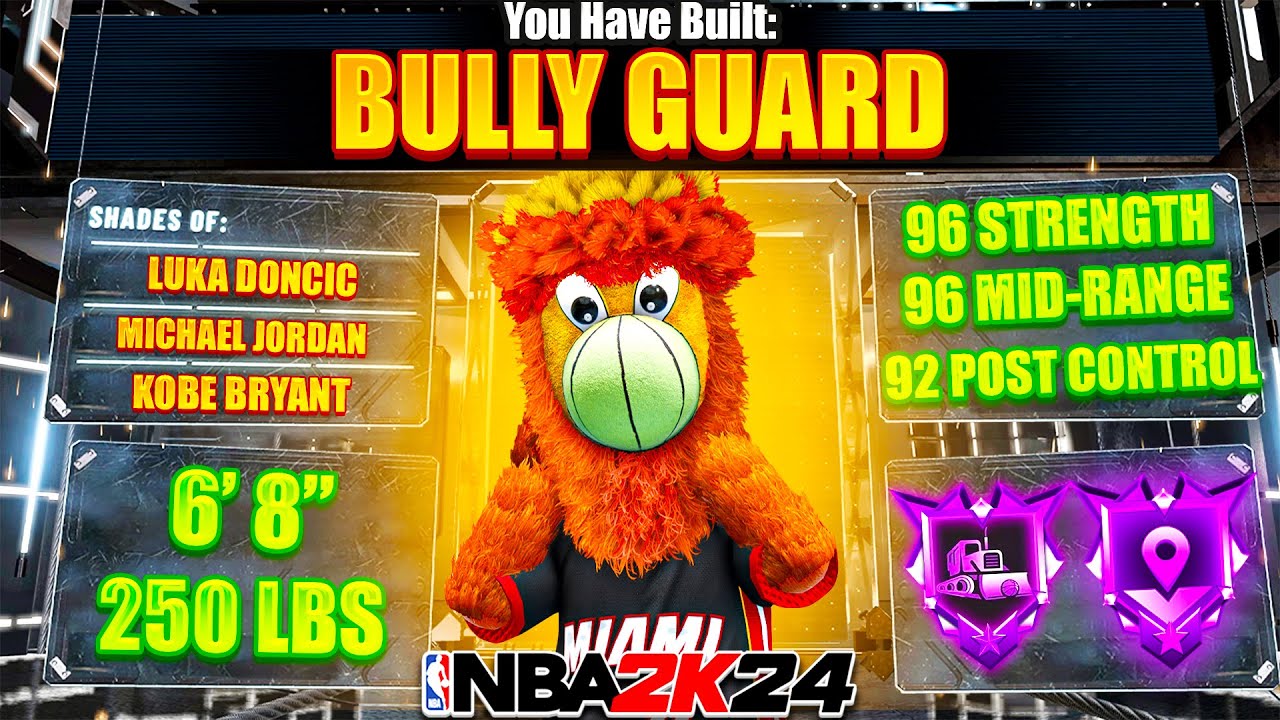 This BULLY GUARD Build w/HOF BULLDOZER is UNSTOPPABLE on NBA 2K24 - YouTube