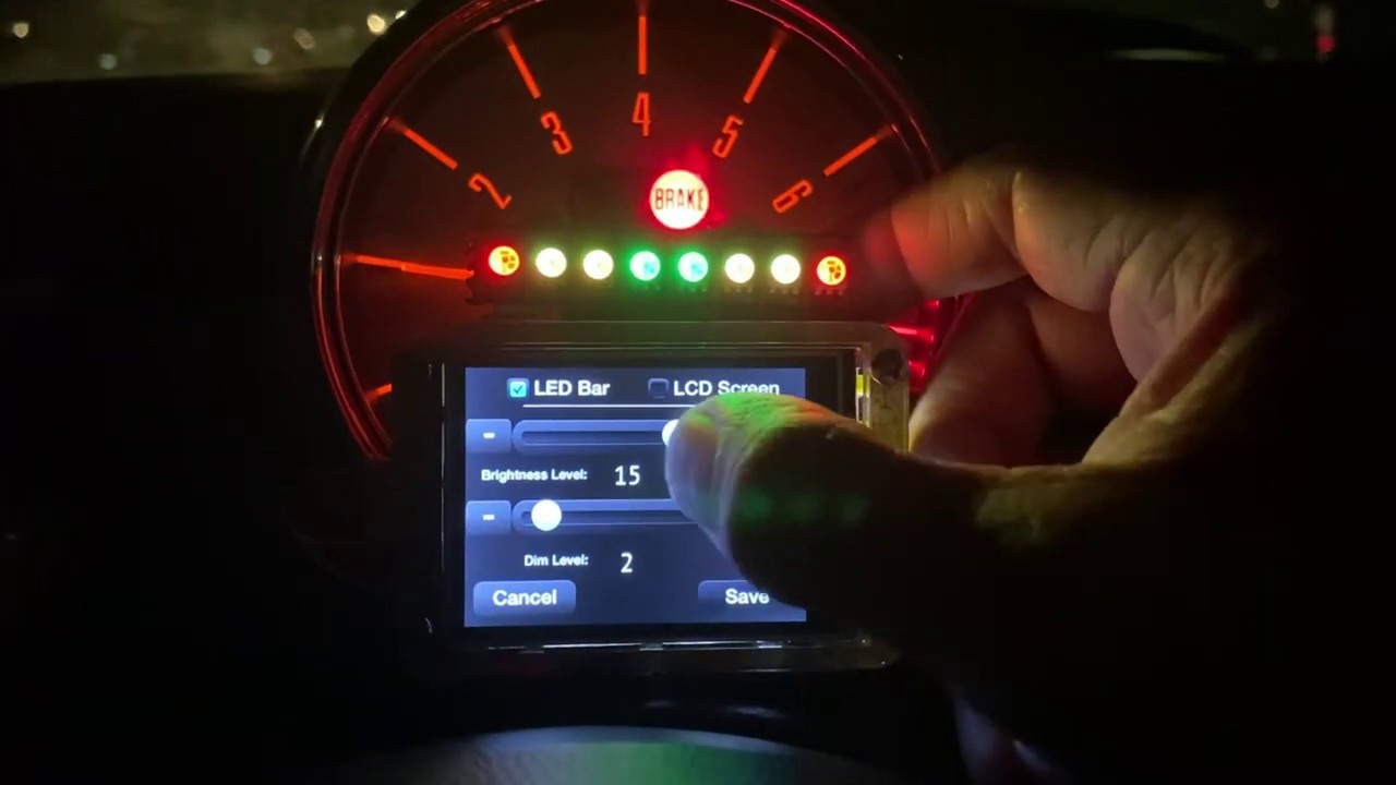 R53 CANBUS touch screen digital dash and shift light - YouTube