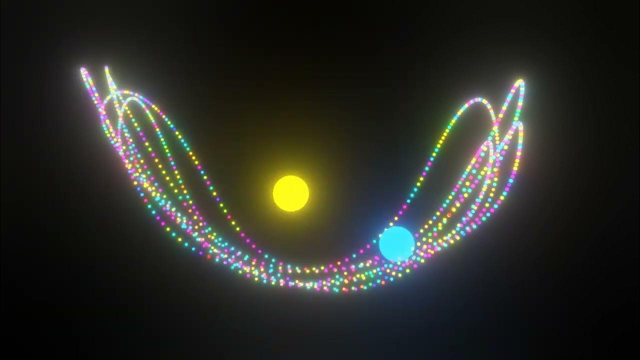 3d double pendulum with trails - YouTube