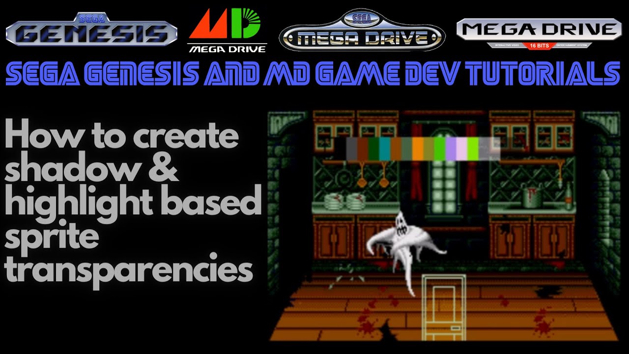 How to Create Sprite Transparencies for Sega Genesis & Mega Drive - Beginner Game Dev Tutorials ...