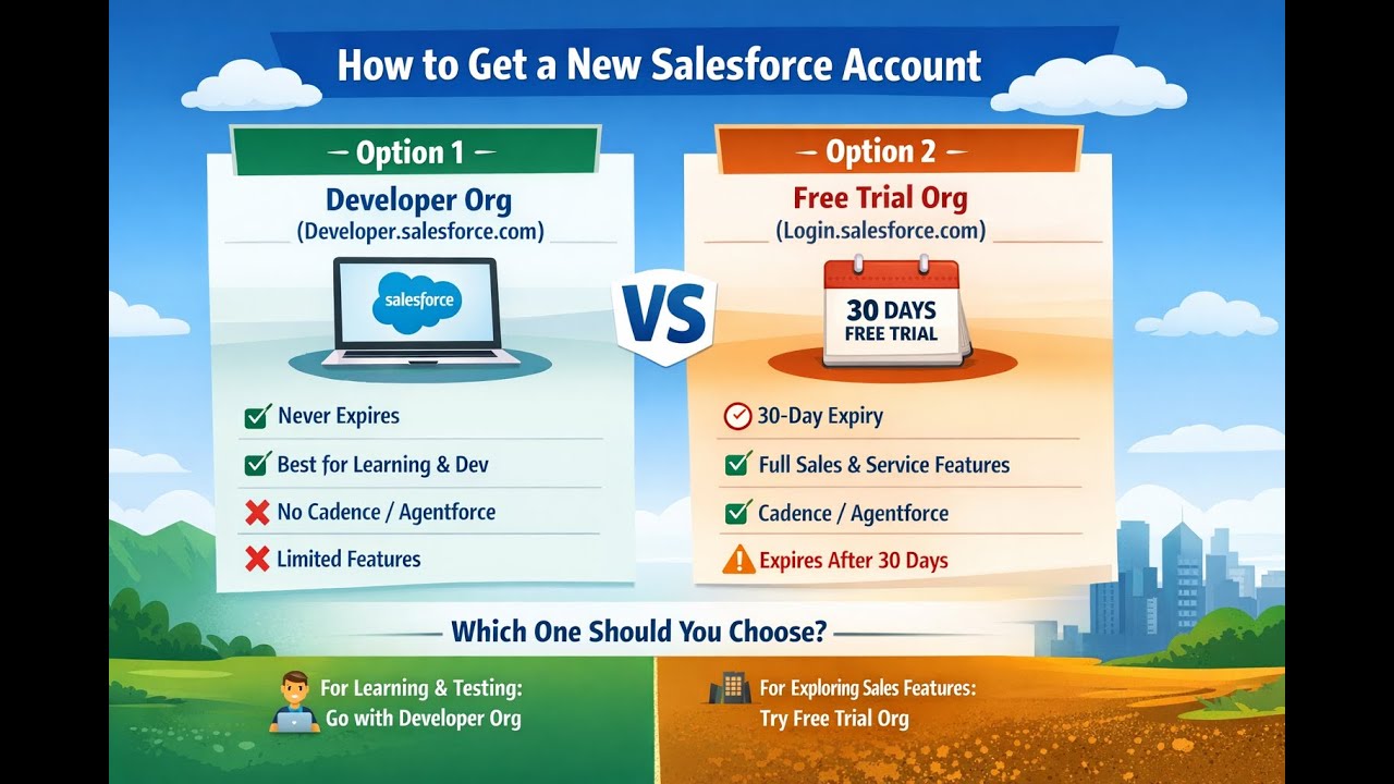 Create your new Salesforce Developer Org. - YouTube