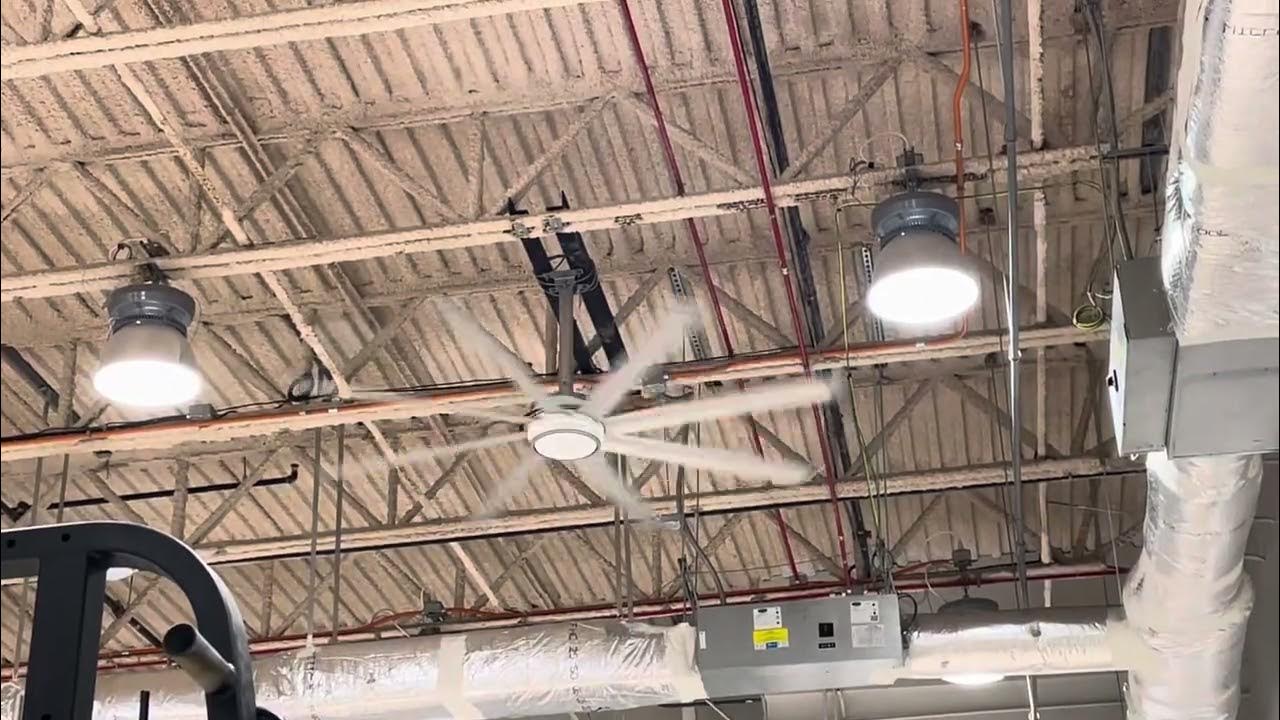 Big @$$ Fans Essence HVLS Ceiling Fans running - YouTube