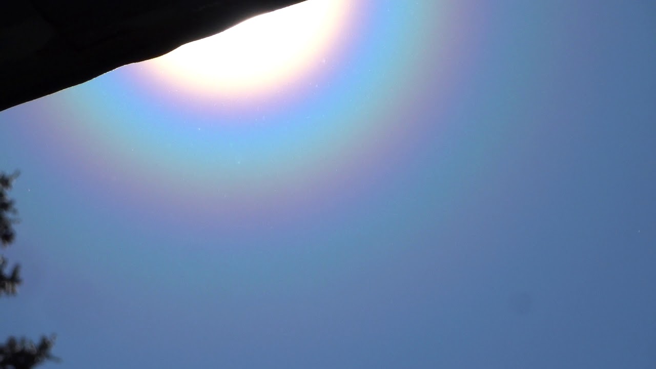 Strange Close Multiple Colorful Halos Around Sun Scarborough,Ontario ...