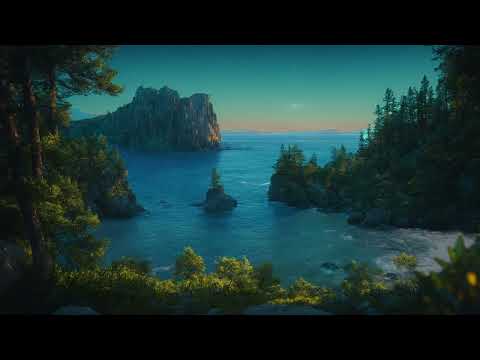 Kayalıklara Vuran Dalga Sesleri | 3 Saatlik Huzurlu Uyku ve Dinlenme