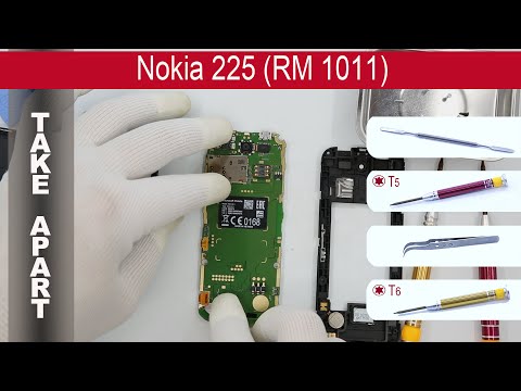 How to disassemble 📱 Nokia 225 RM-1011, Take apart (Detailed tutorial)
