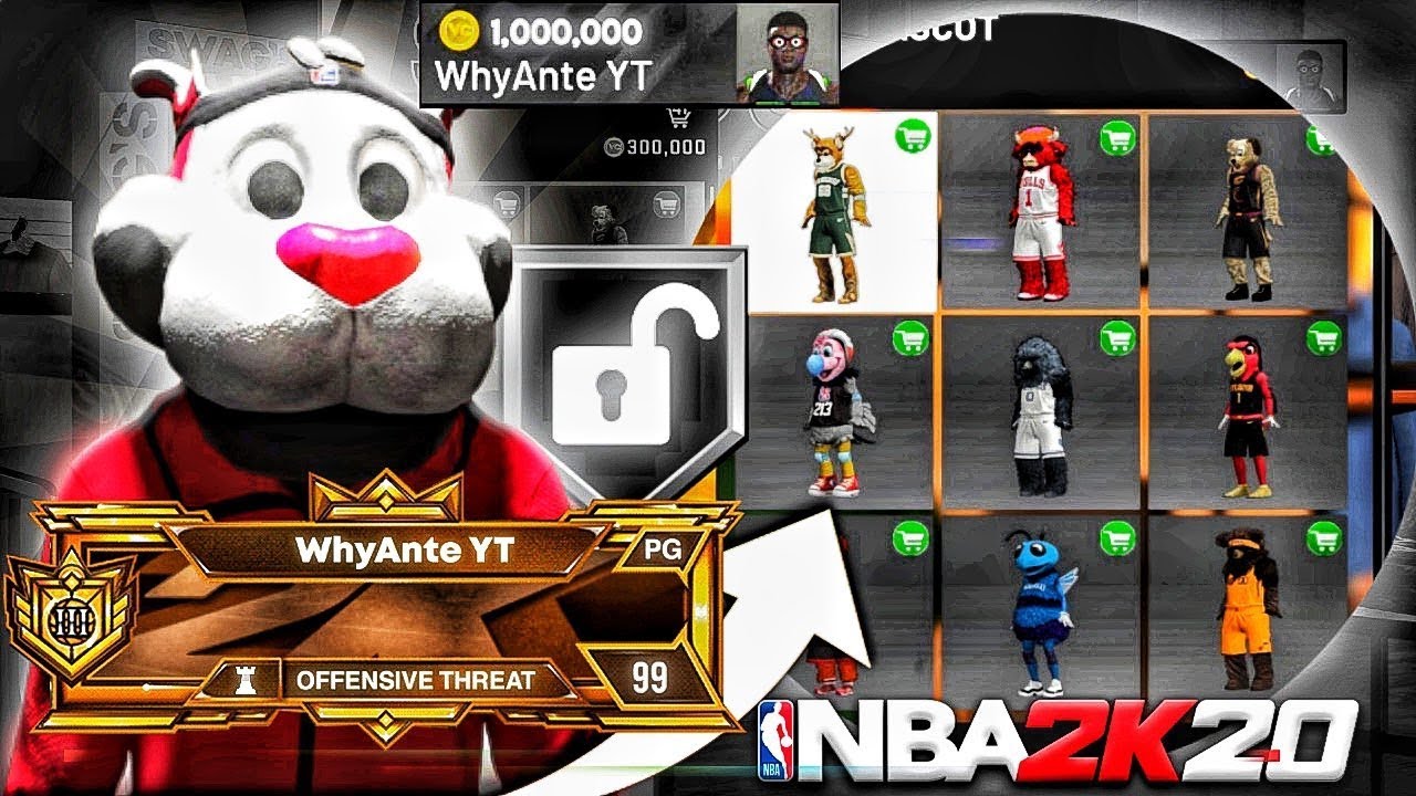 I JUST UNLOCKED ALL THE MASCOT ON NBA2K20 AND I WAS UNSTOPPABLE - YouTube