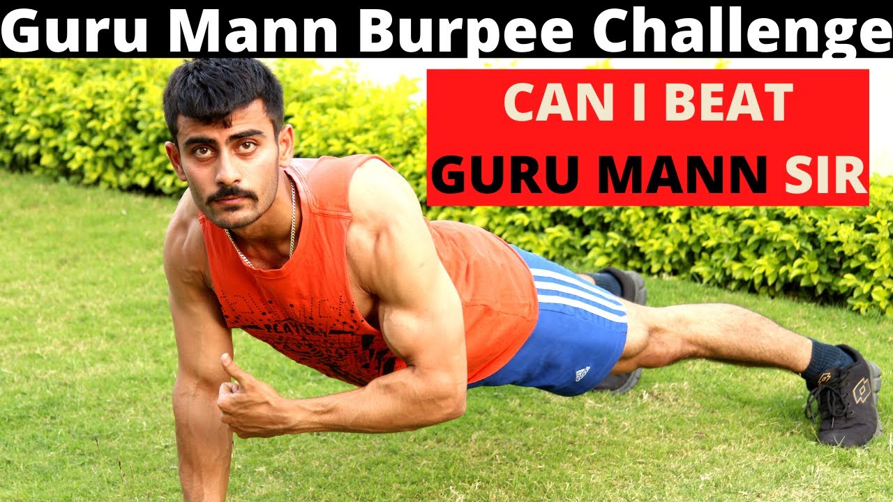 GURU MANN BURPEE CHALLENGE ACCEPTED !! Natural Body Aesthetics - YouTube