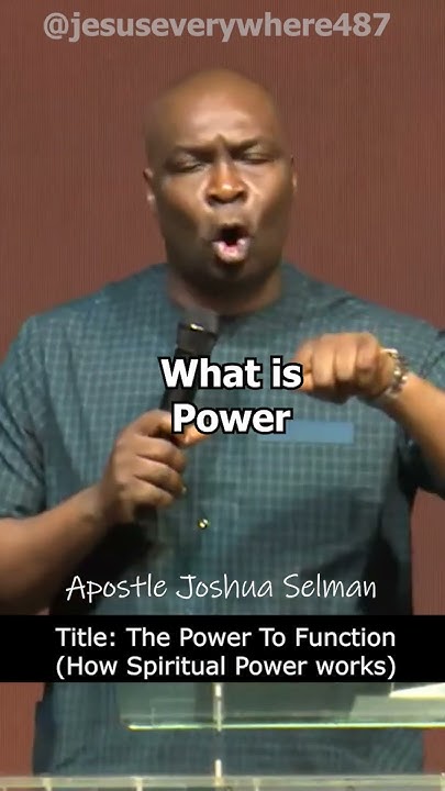 What is Power | Apostle Joshua Selman - YouTube