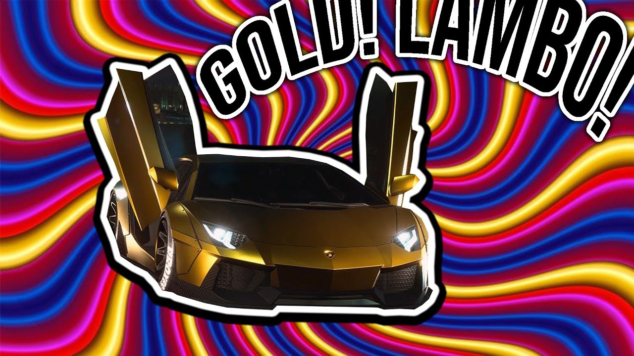 NFS Payback - GOLD Lamborghini Aventador Scene - YouTube