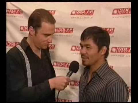 Manny Pacquiao interveiwd by Peter Maniatis for the KO Boxing Show ...
