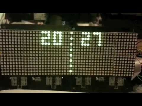 Pong Clock with Invaders - YouTube