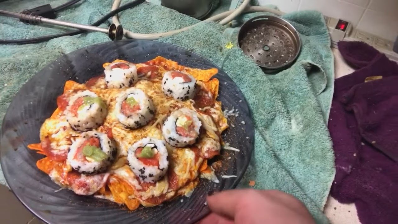 Cooking Sushi Pizza Doritos Nachos - KingCobraJFS - YouTube