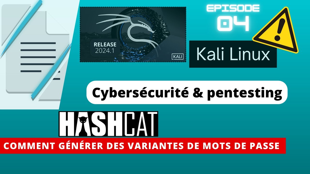 KALI LINUX - COMMENT GENERER DES MOTS DE PASSE AVEC RSMANGLER ET HASHCAT - YouTube