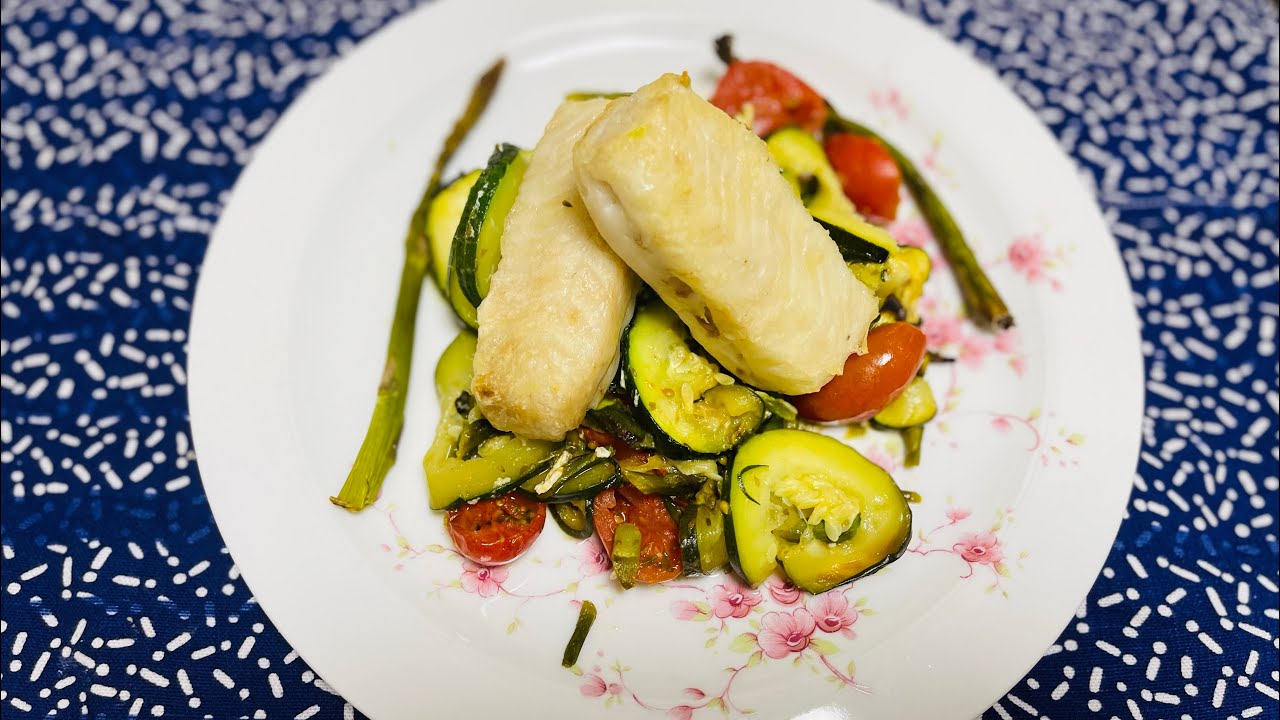 Fiori di merluzzo con verdure 🥒 ricetta light - YouTube