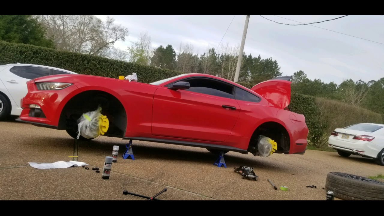 Mustang Painted Calipers - YouTube