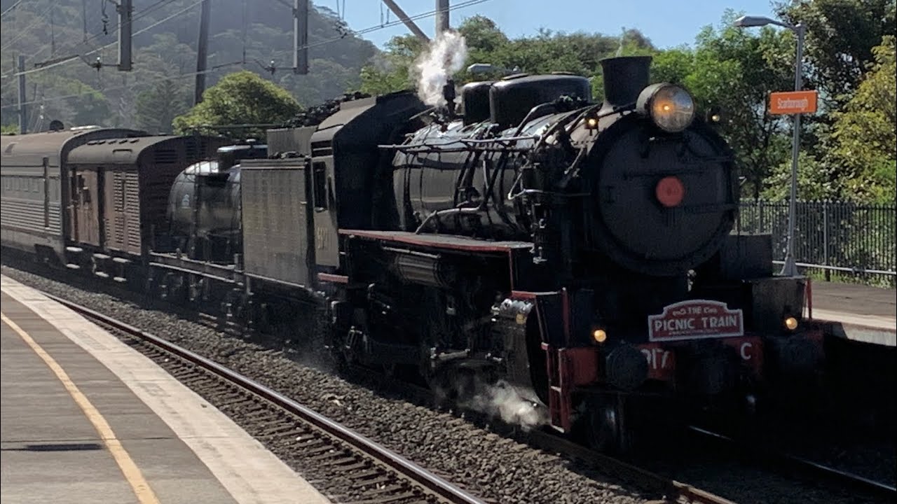 Steam locomotive 5917 Returns to Service & Freight Trains at ...