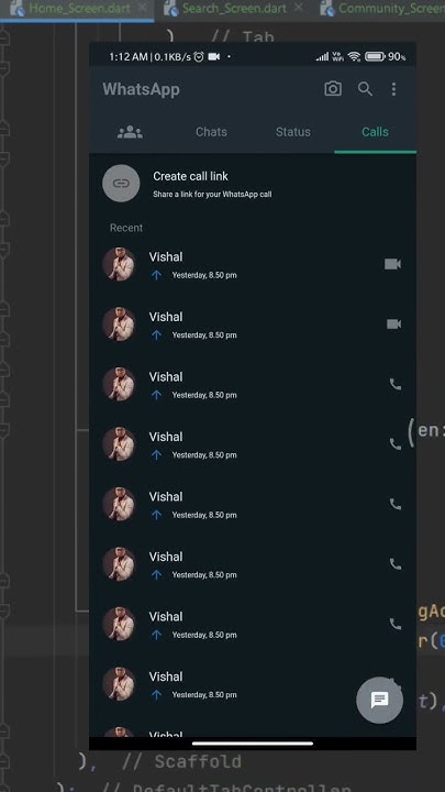 WhatsApp Clone|part1|Day 13#100daysflutterchallenge#flutter#shorts# ... WhatsApp Clone|part1|Day 13#100daysflutterchallenge#flutter#shorts# ...