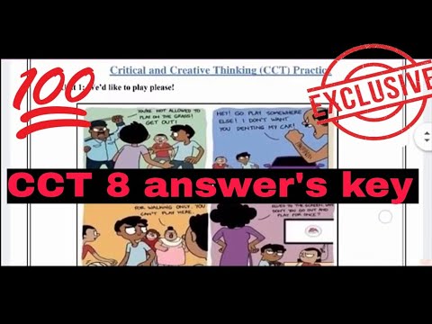CCT 8 full answer's key January 2021 || CCT 8 answer's key || CCT paper ...