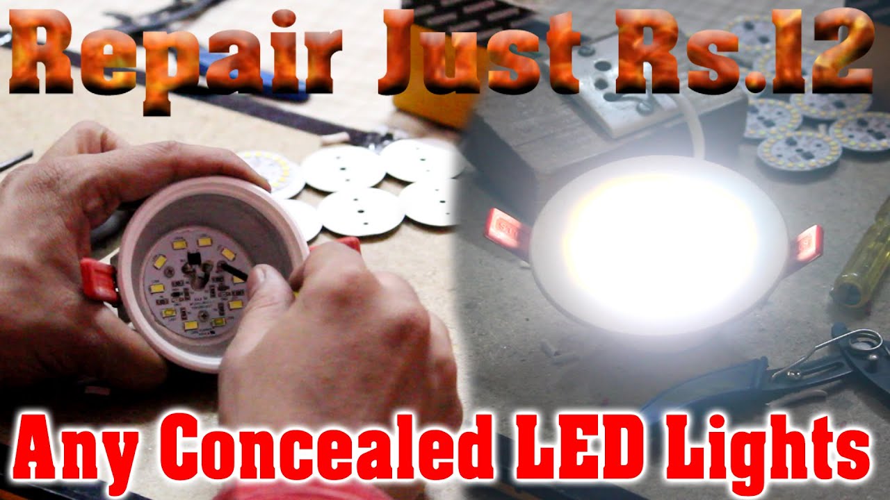 Repair Concealed LED Havells Lights || Repair LED Bulb || How to make ...