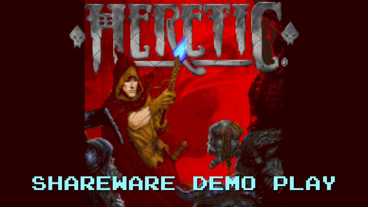 Heretic shareware v1.2 demos e E1M1 [DOSBox] - YouTube