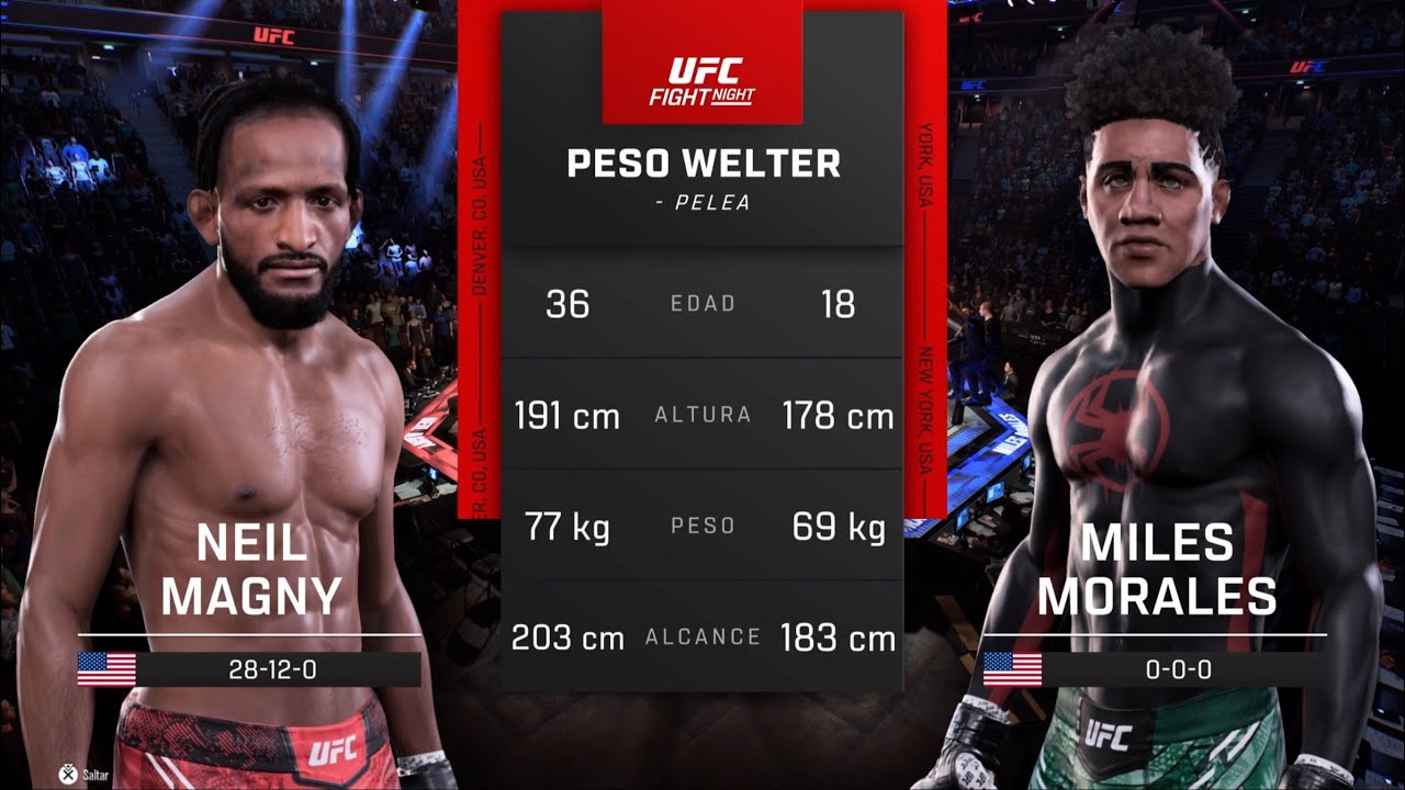 Miles Morales vs. Neil Magny - EA Sports UFC 5 - Epic Fight - YouTube
