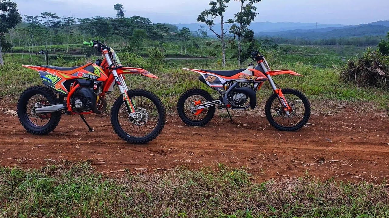 KOMPARASI ROLING KTM 85 MESIN SATRIA DAN KTM 250 MESIN NINJA - YouTube