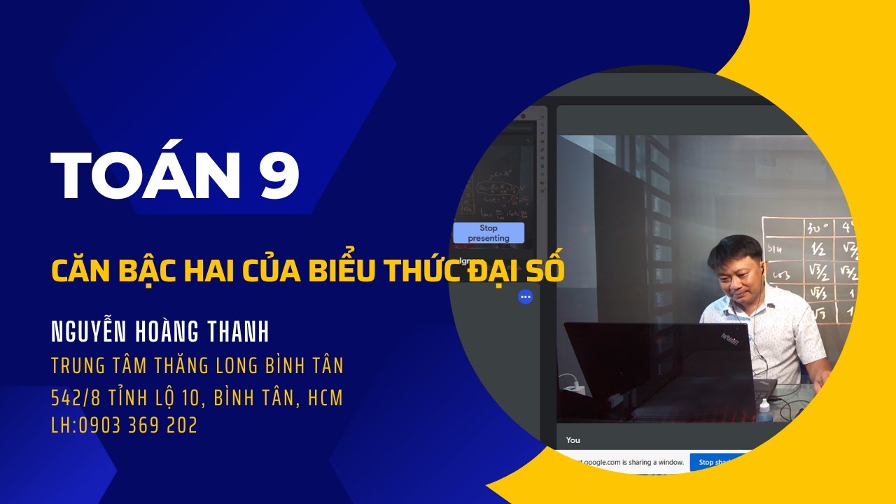 Toán 9. Căn Bậc Hai Của Biểu Thức Đại Số | Math4U - YouTube