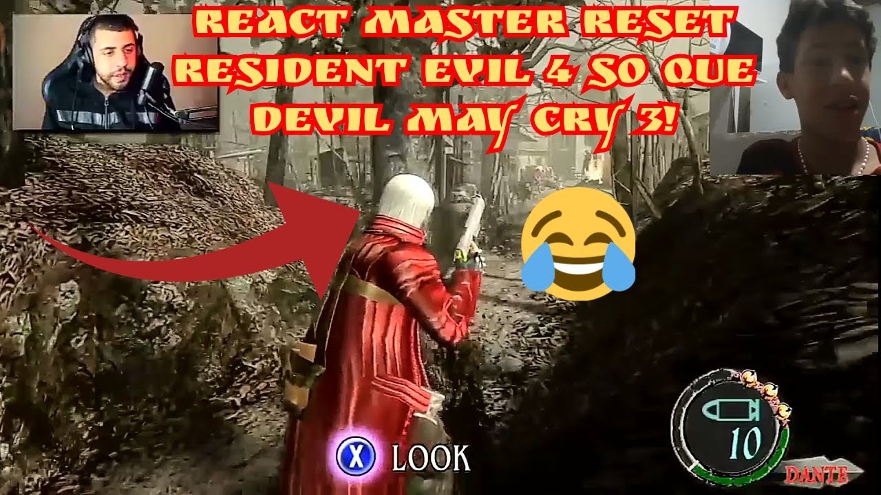 REACT MASTER RESET // RESIDENT EVIL 4 ( SO QUE DEVIL MAY CRY 3 )🤣 - YouTube