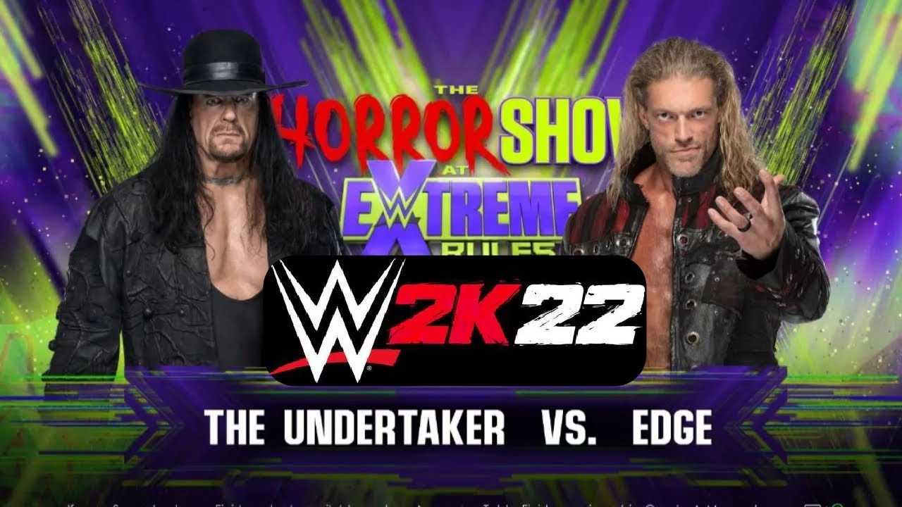 The Undertaker vs Edge Extreme Rules WWE 2K22 gameplay #2 - YouTube